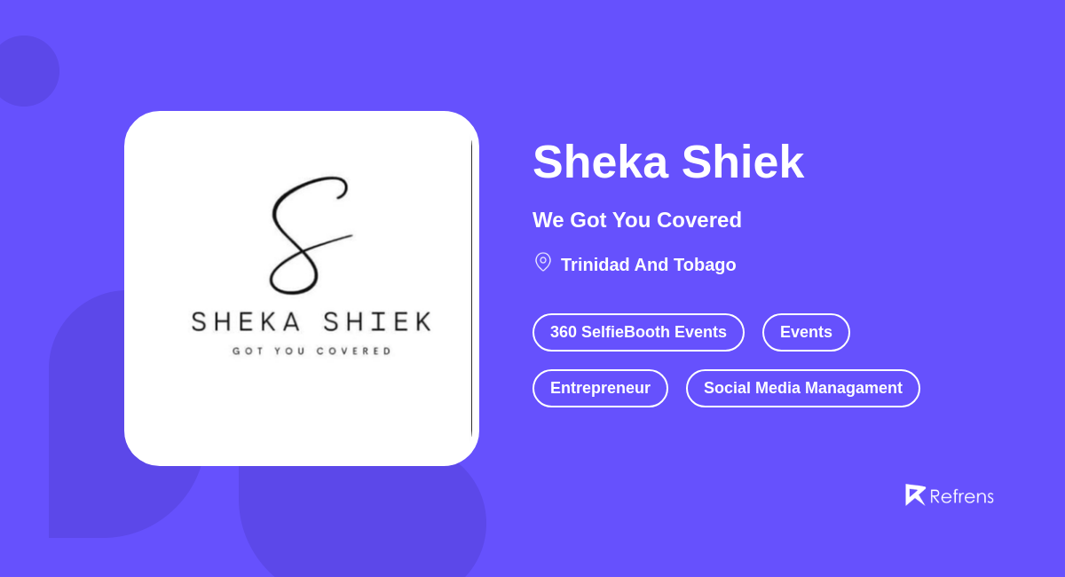 Sheka Shiek | Social Media Managament -Refrens