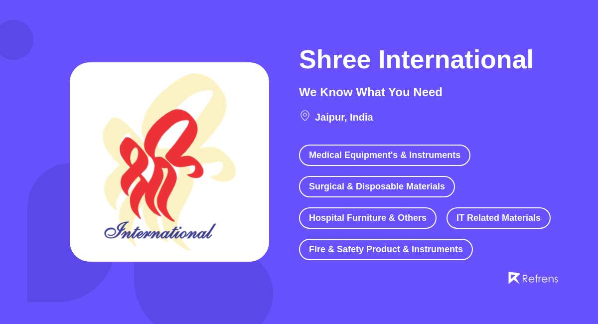 Shree International | Fire & Safety Product & Instruments, Jaipur -Refrens