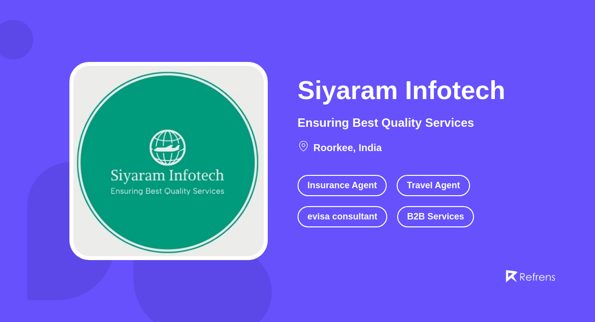 Siyaram Infotech, Roorkee -Refrens