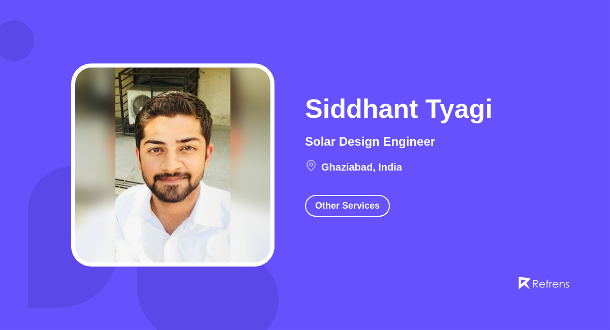 Siddhant Tyagi | Other Services, Ghaziabad -Refrens
