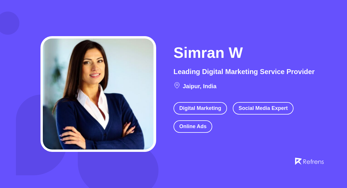 Simran W | Digital Marketing, Jaipur -Refrens