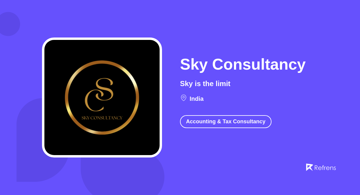 Sky Consultancy | Accounting & Tax Consultancy -Refrens