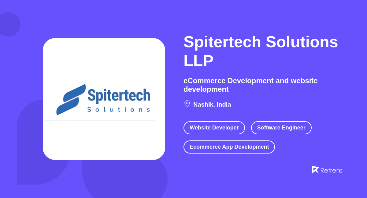 Spitertech Solutions LLP, Nashik -Refrens