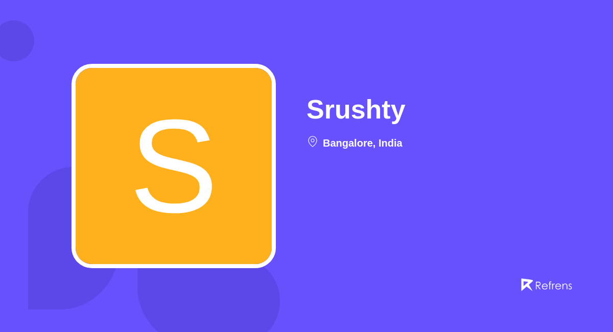 Srushty, Bangalore -Refrens