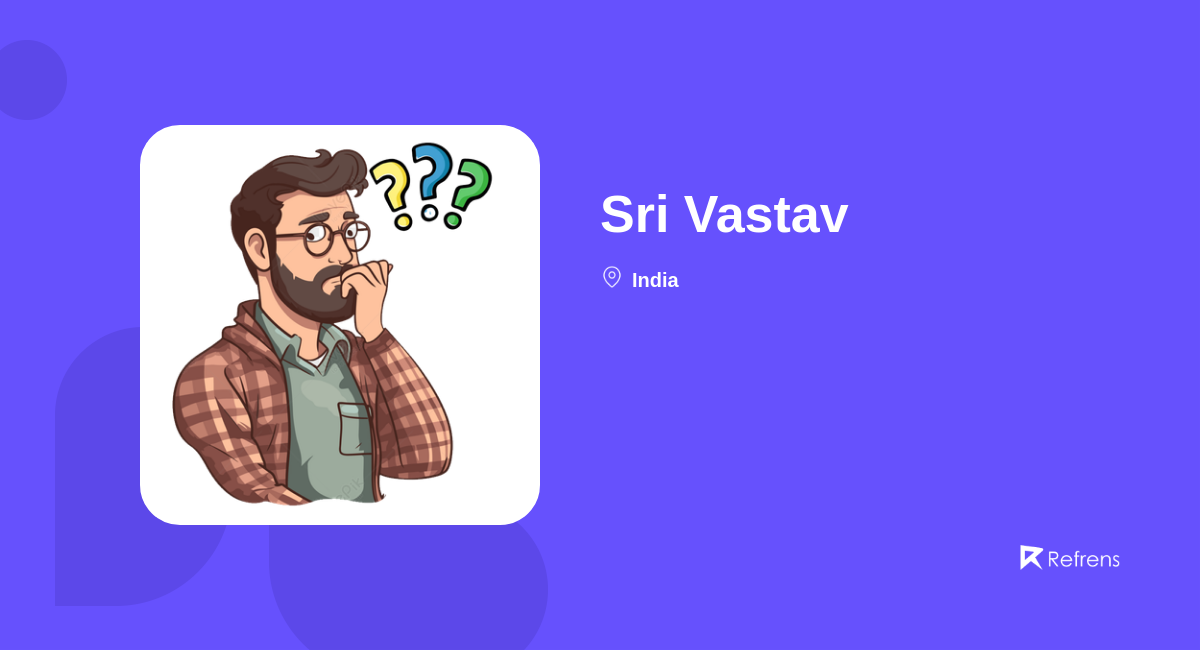 Sri Vastav -Refrens
