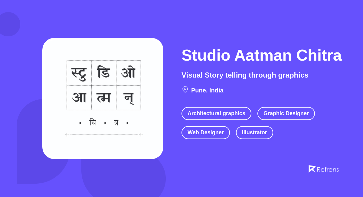 Studio Aatman Chitra, Pune -Refrens