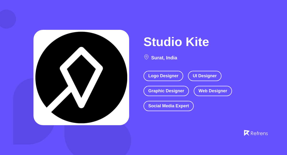 Studio Kite | Logo Designer, Surat -Refrens