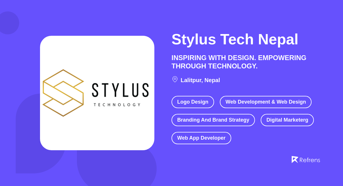 Stylus Tech Nepal | Web Development & Web Design, Lalitpur -Refrens