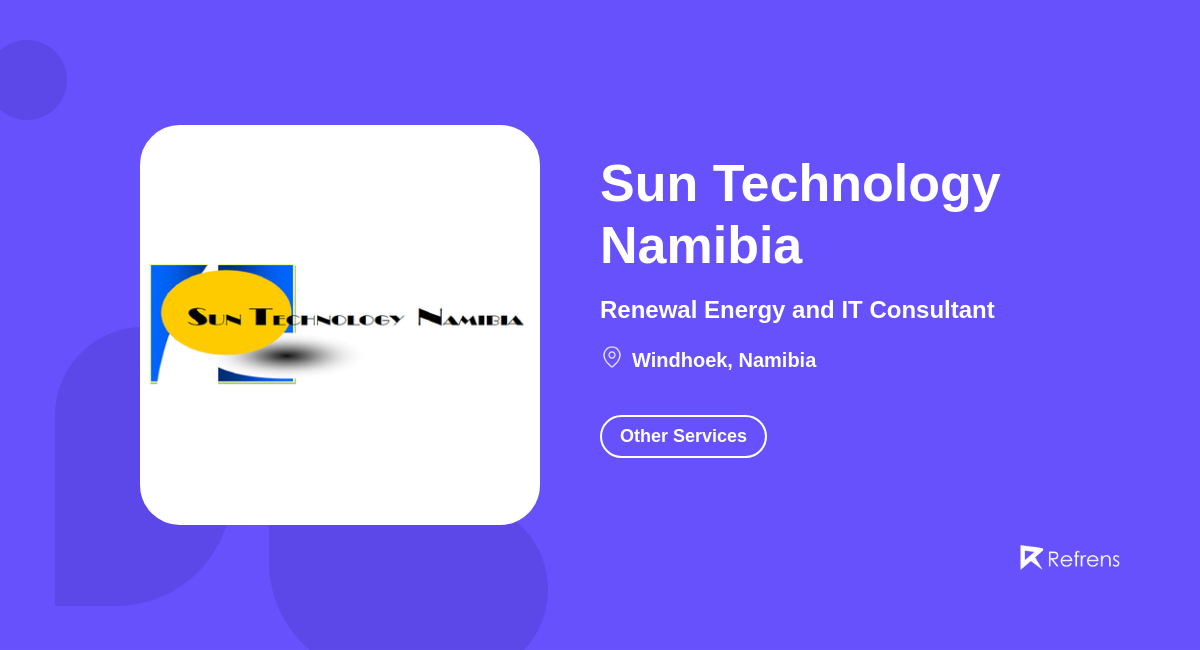 Sun Technology Namibia | Other Services, Windhoek -Refrens