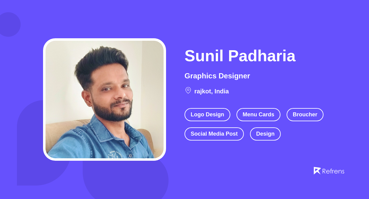 Sunil Padharia | Logo Design, rajkot -Refrens