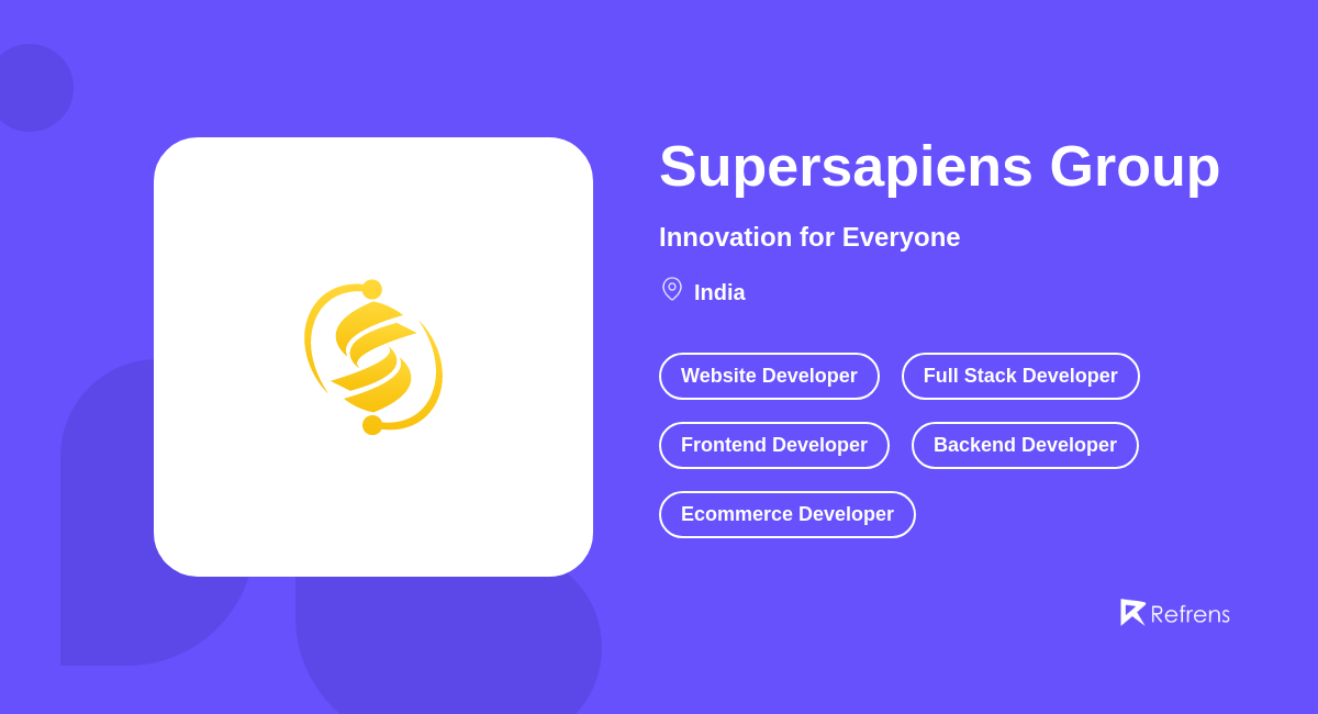 Supersapiens Group -Refrens