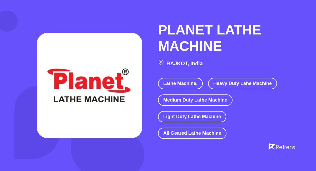 Planet Lathe Machine Lathe Machine Rajkot Refrens
