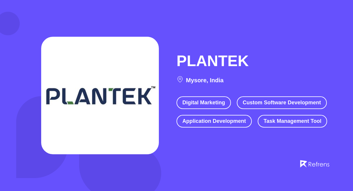 PLANTEK | Digital Marketing, Mysore -Refrens