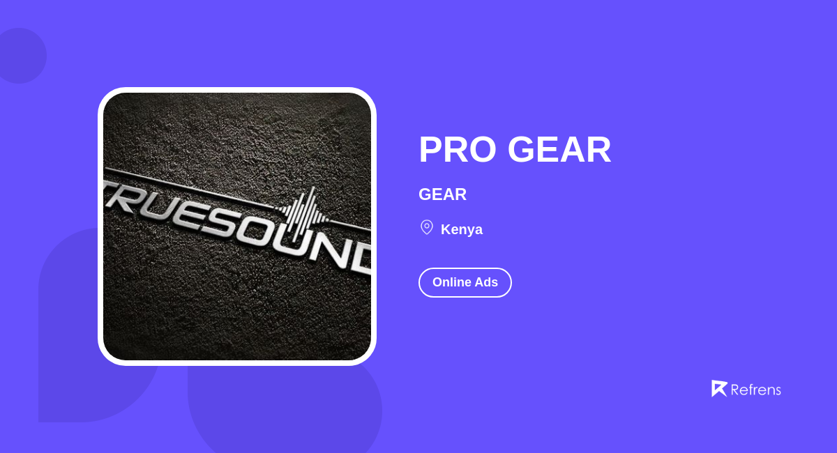 PRO GEAR -Refrens