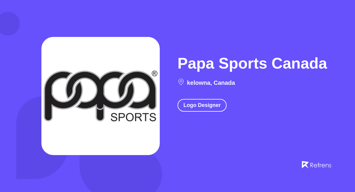 Papa Sports Canada | Logo Designer, kelowna -Refrens