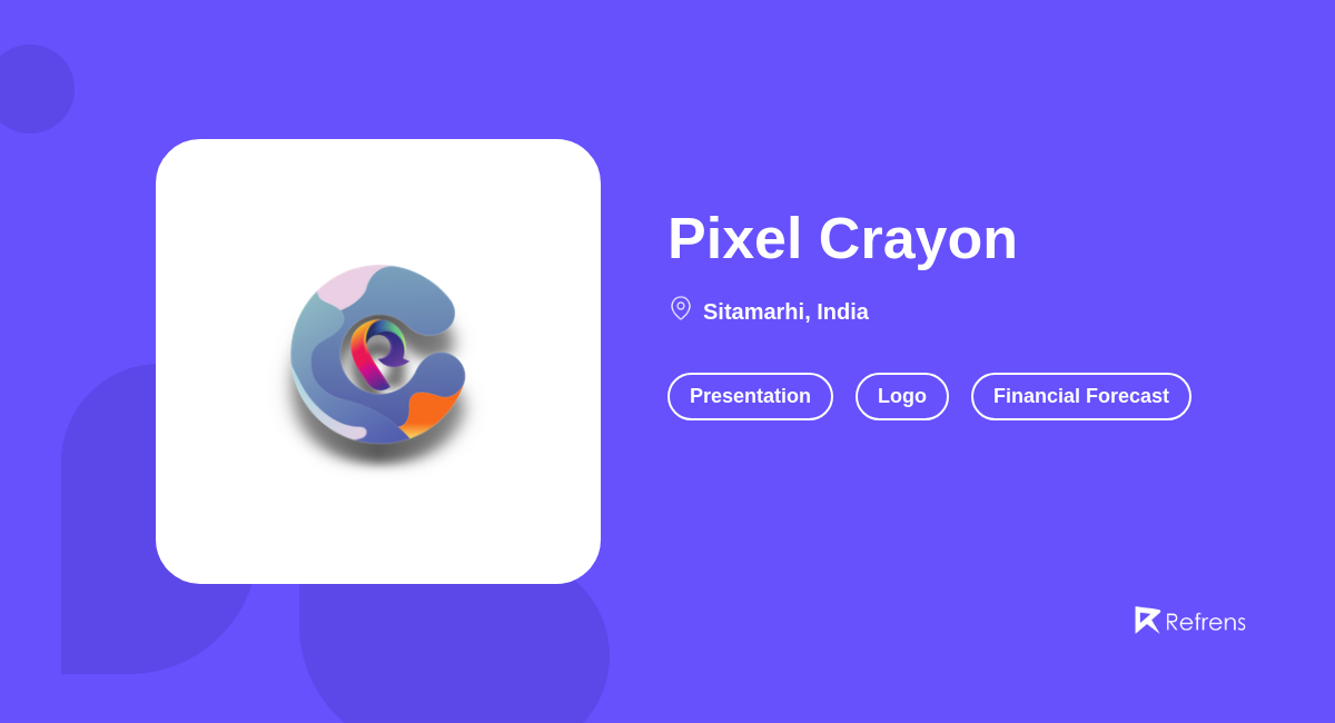 Pixel Crayon | Logo, Sitamarhi -Refrens