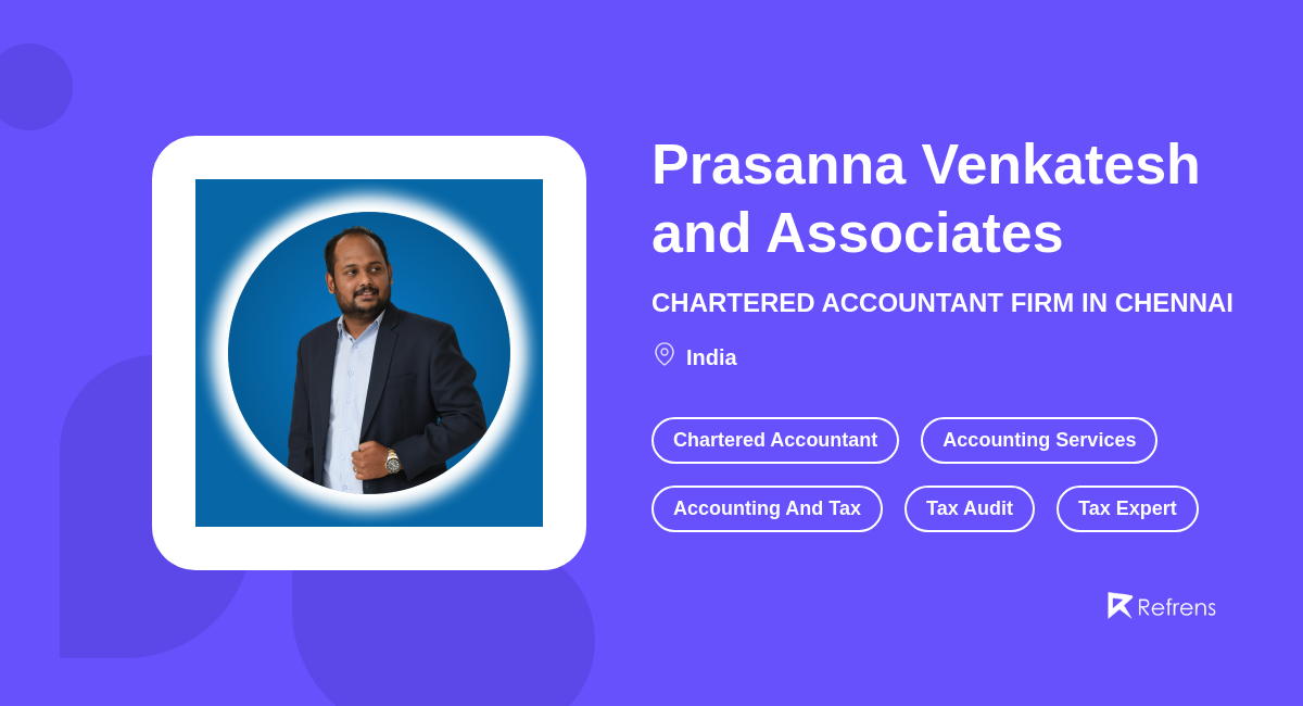 Prasanna Venkatesh and Associates -Refrens