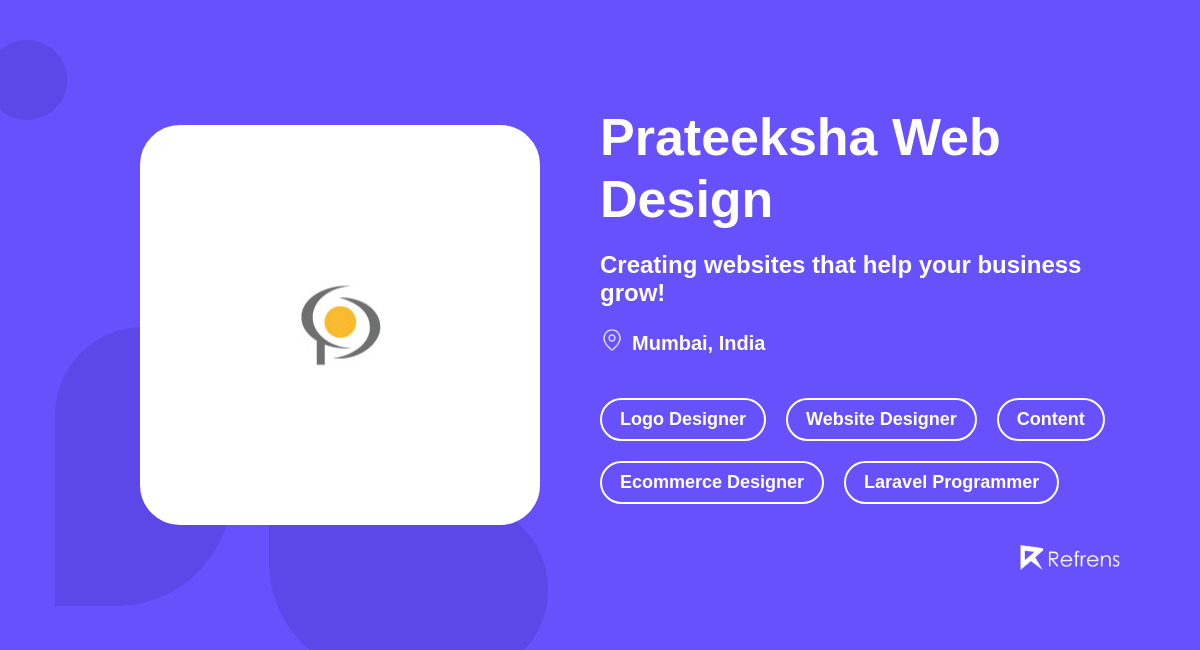Prateeksha Web Design, Mumbai -Refrens