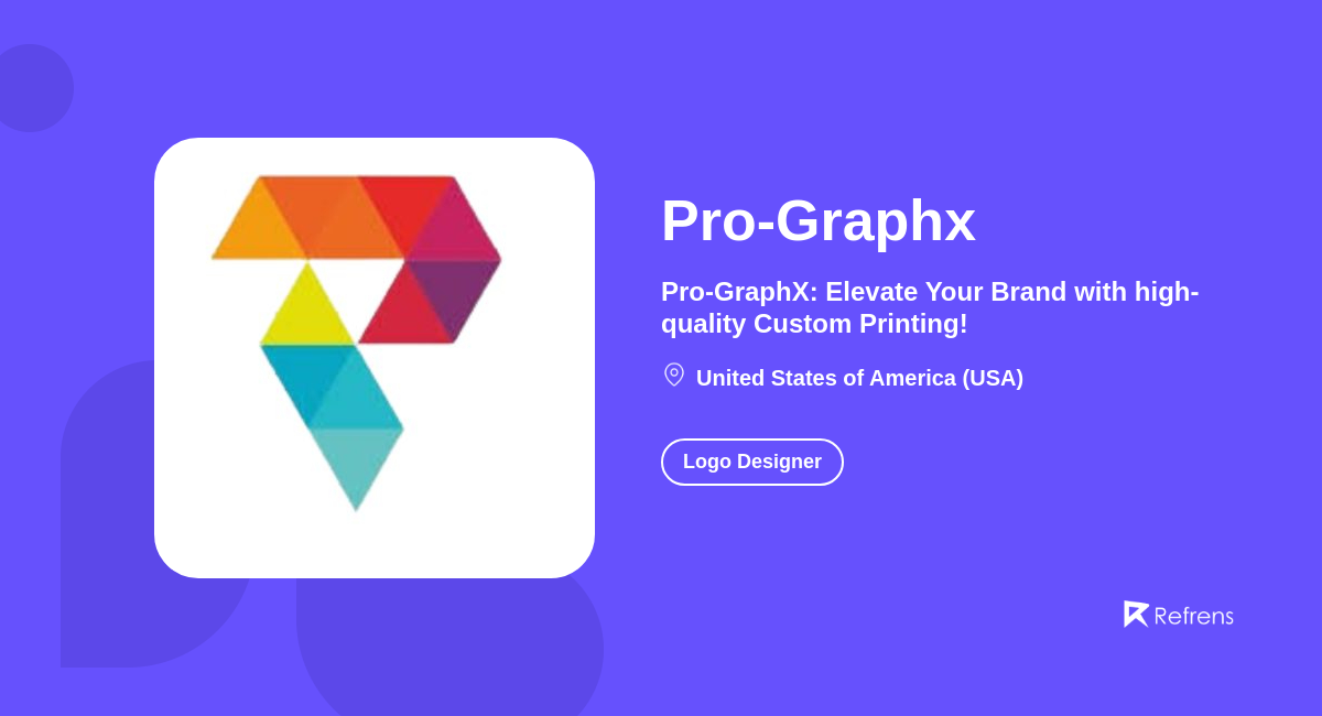 Pro-Graphx | Logo Designer -Refrens