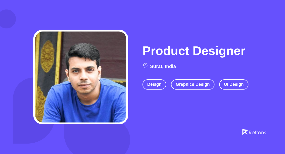 Product Designer | UI Design, Surat -Refrens