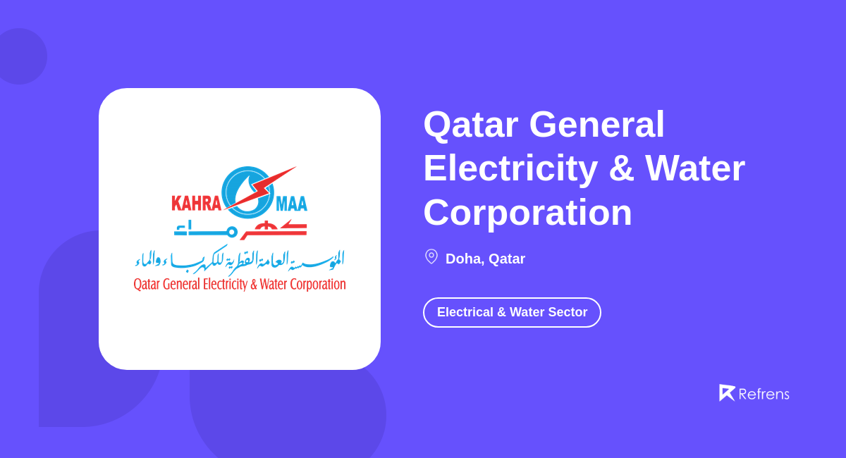 Qatar General Electricity & Water Corporation | Electrical & Water ...