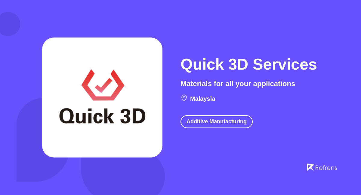 Quick 3D Services -Refrens