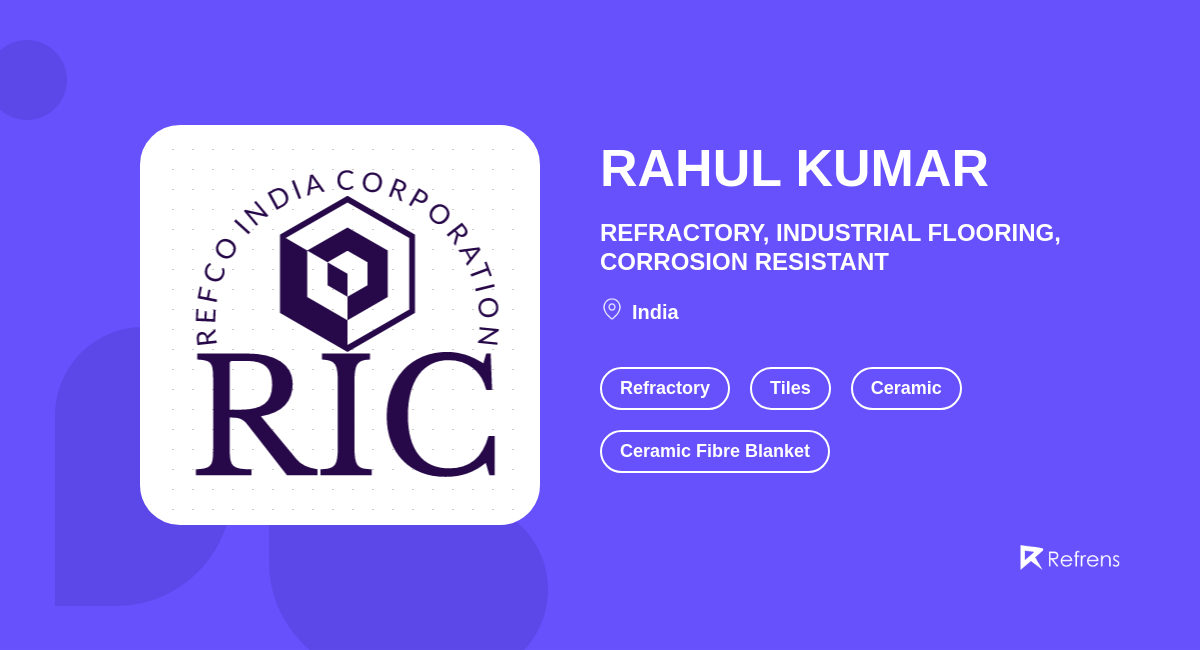 RAHUL KUMAR -Refrens