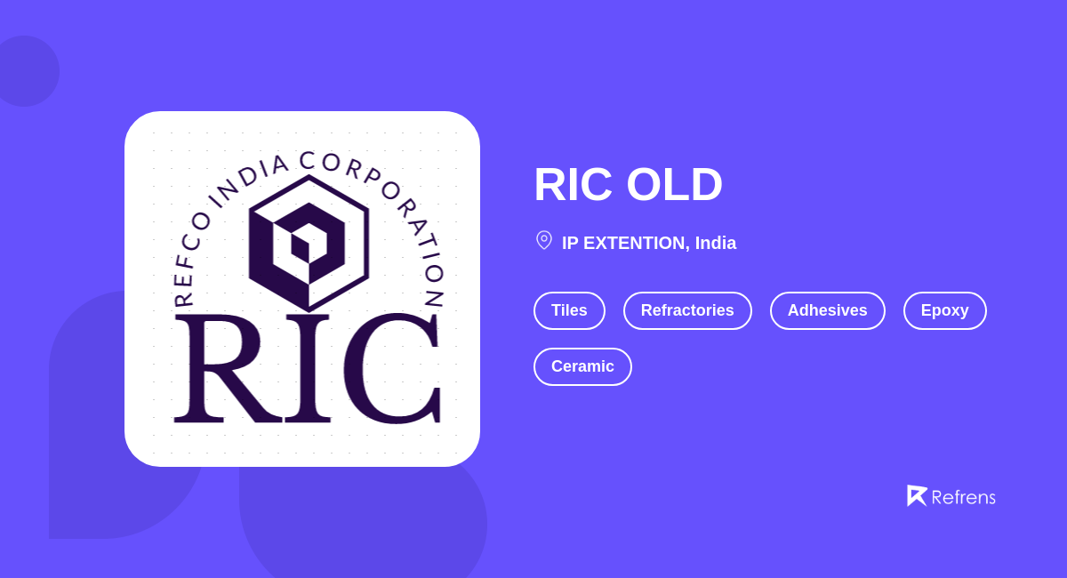 RIC OLD | Tiles, IP EXTENTION -Refrens
