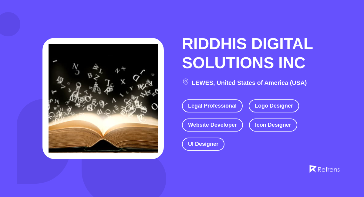 RIDDHIS DIGITAL SOLUTIONS INC | Website Developer, LEWES -Refrens