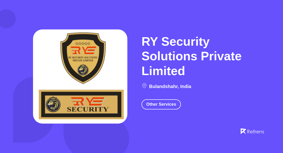 RY Security Solutions Private Limited | Other Services, Bulandshahr -Refrens