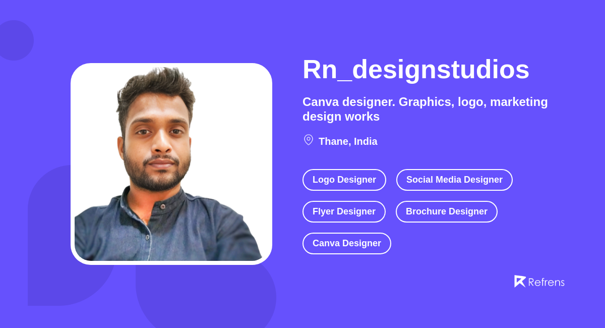 Rn_designstudios | Logo Designer, Thane -Refrens