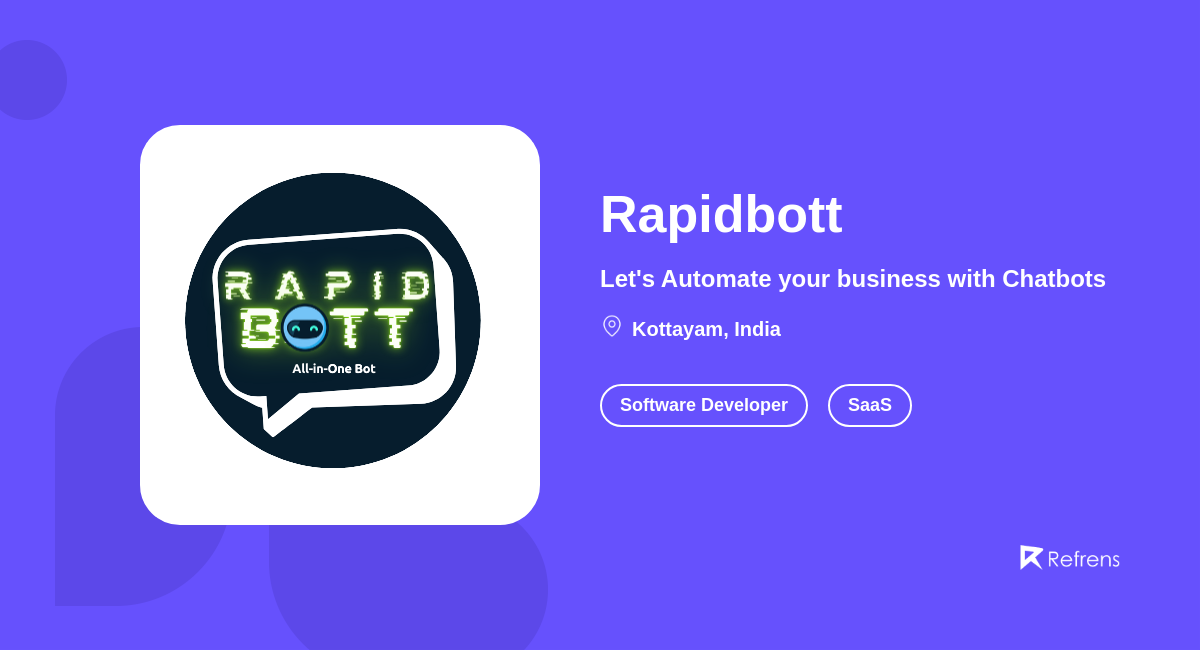 Rapidbott, Kottayam -Refrens