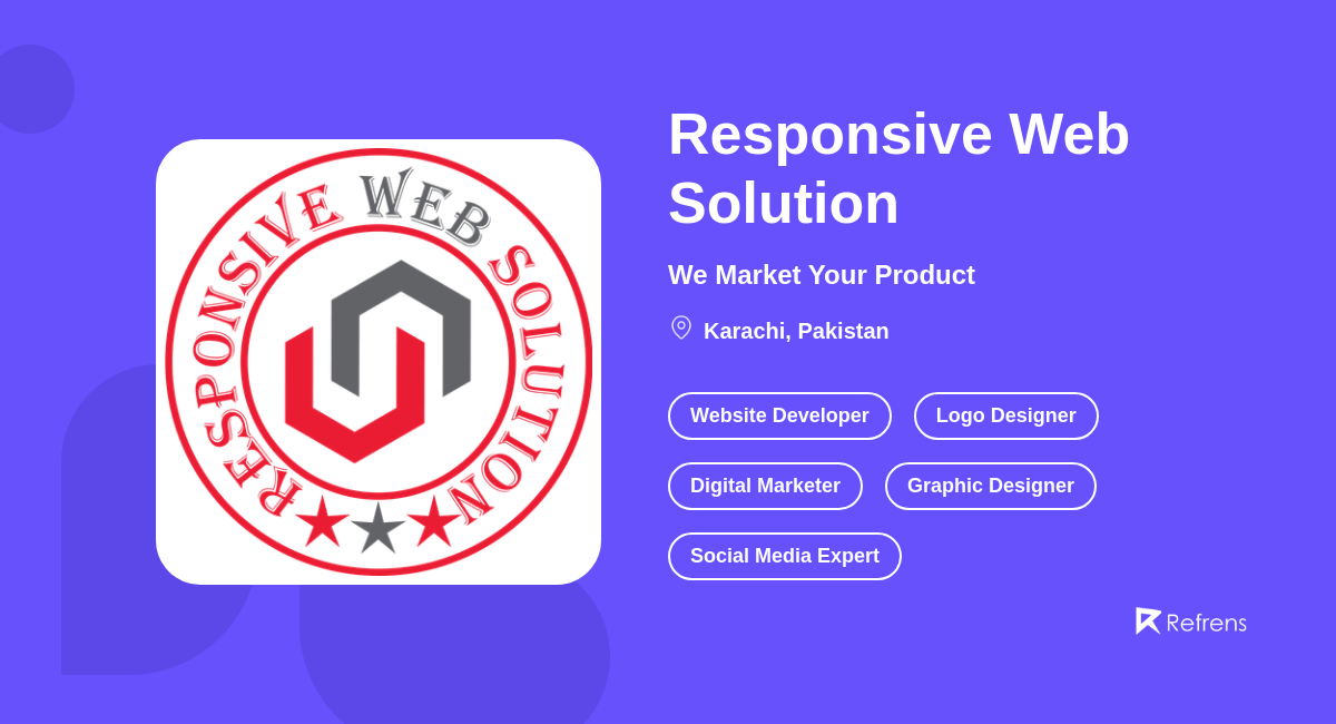 Responsive Web Solution, Karachi -Refrens