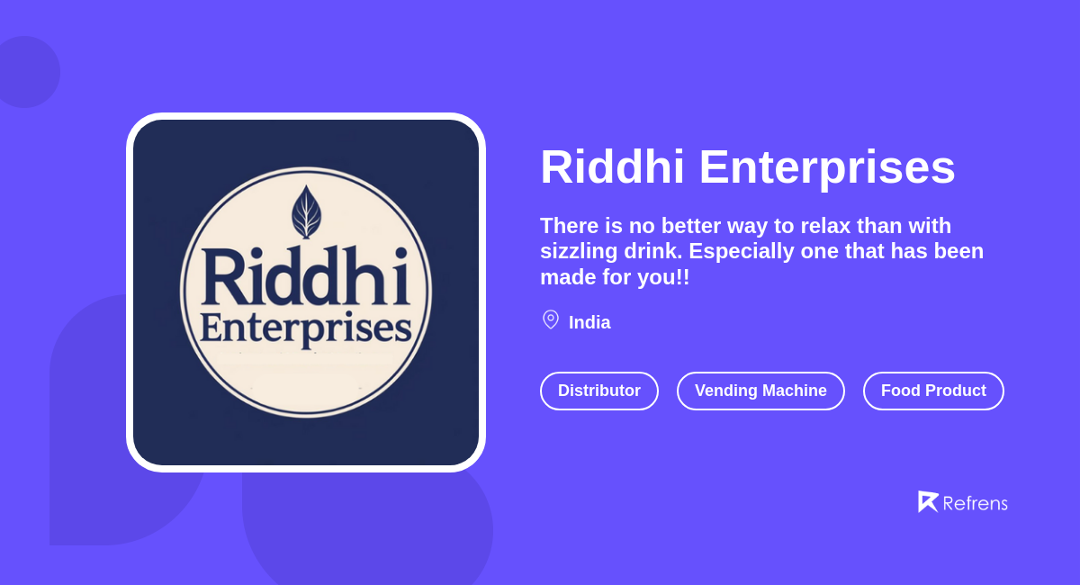 Riddhi Enterprises -Refrens