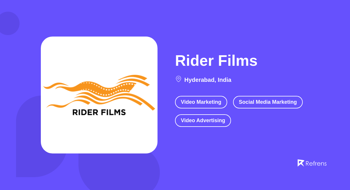 Rider Films | Social Media Marketing, Hyderabad -Refrens