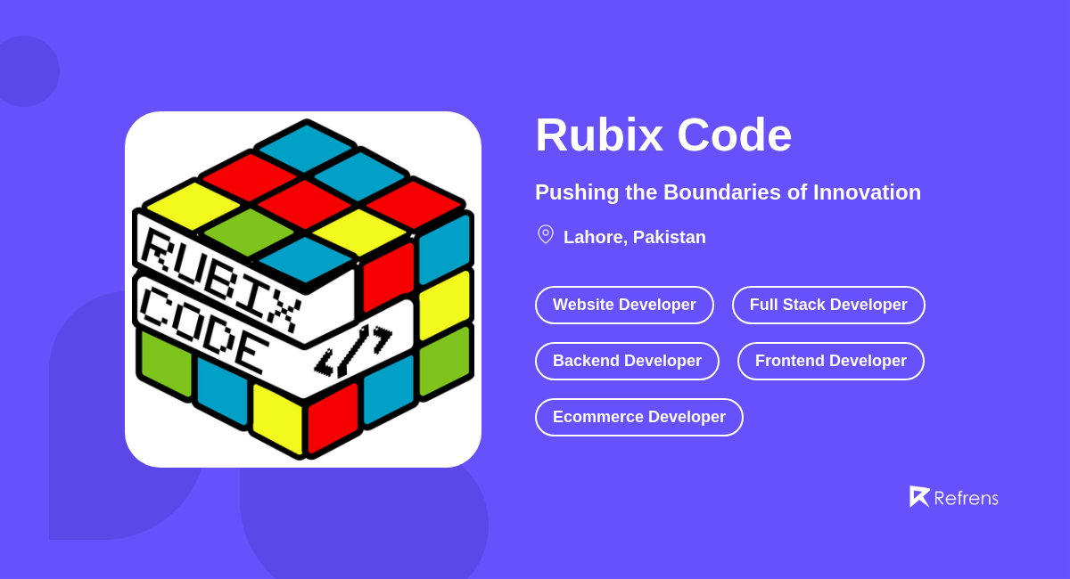 Rubix Code, Lahore -Refrens