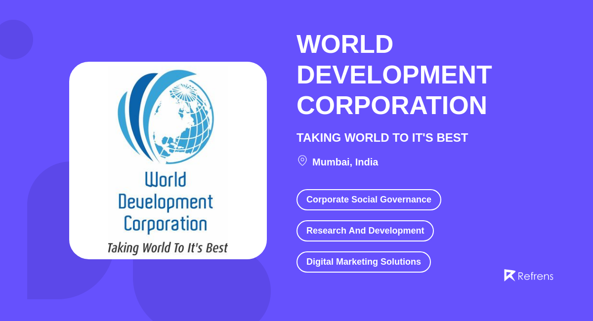 WORLD DEVELOPMENT CORPORATION | Digital Marketing Solutions, Mumbai ...