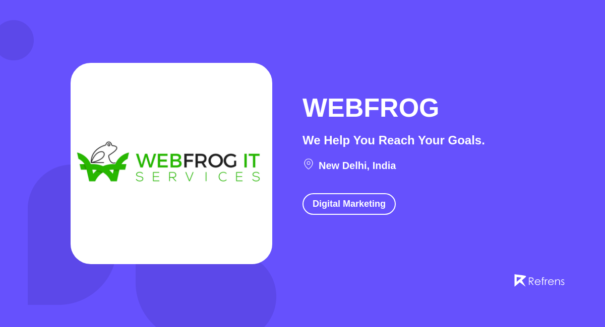 WEBFROG, New Delhi -Refrens