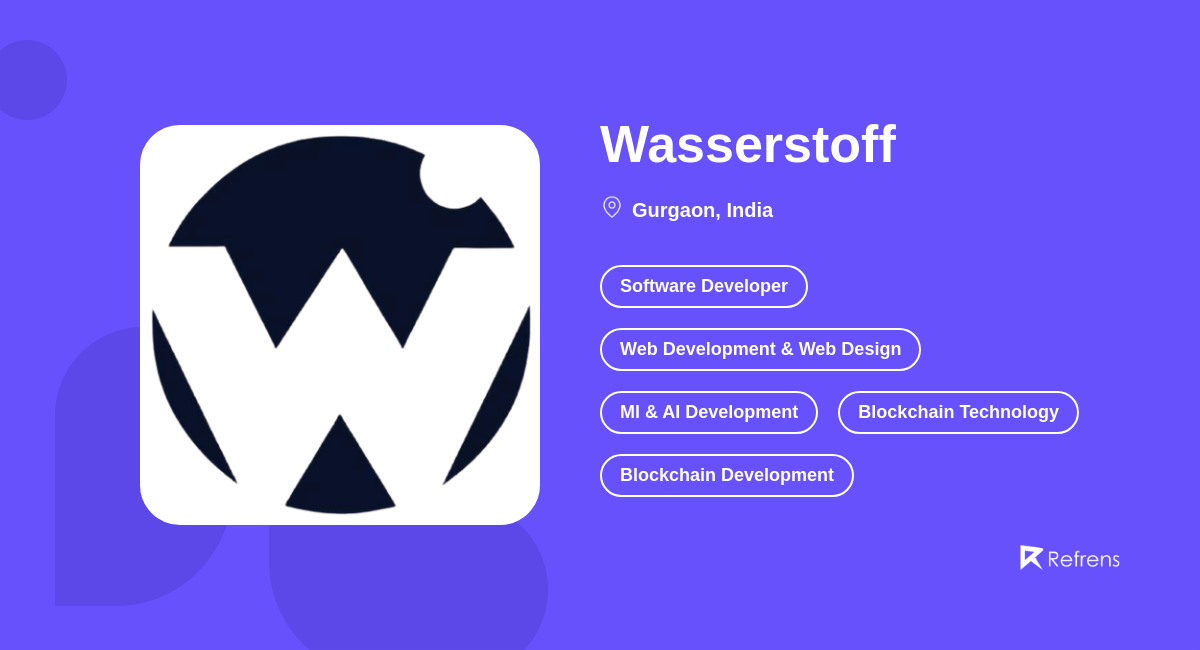 Wasserstoff | Software Developer, Gurgaon -Refrens