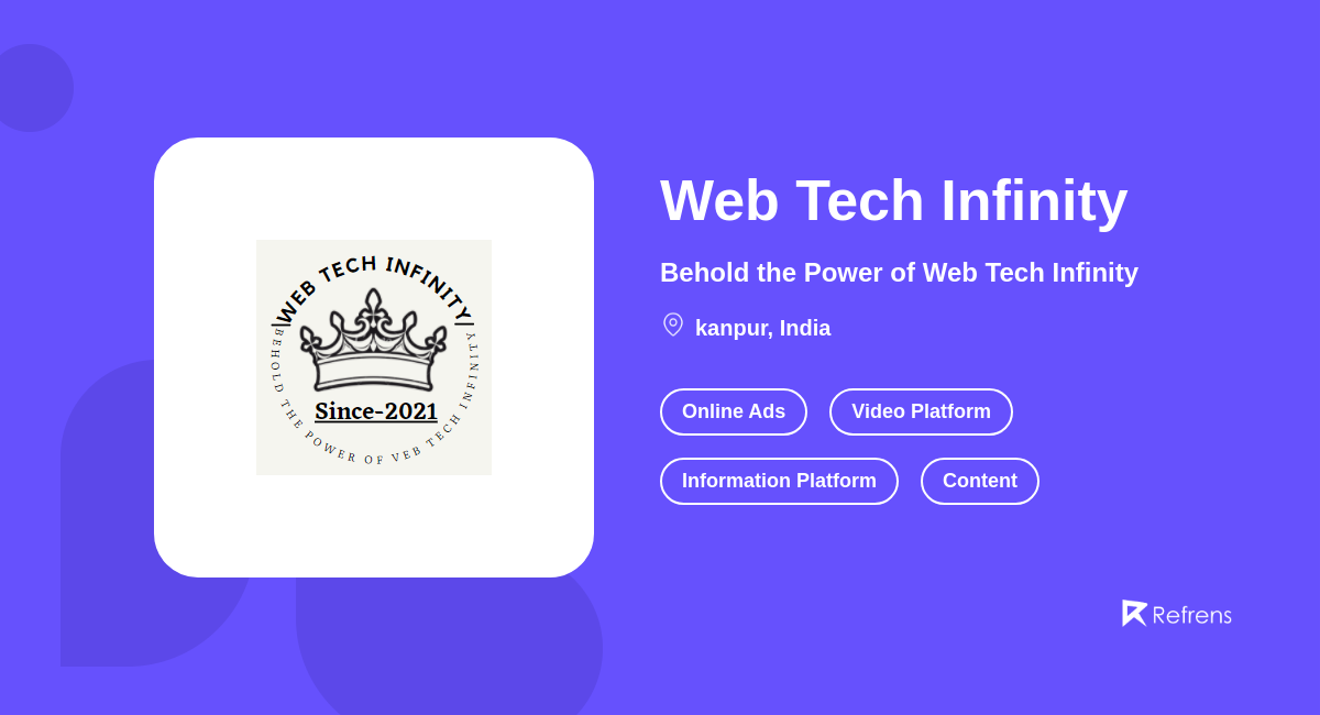 Web Tech Infinity | Content, kanpur -Refrens