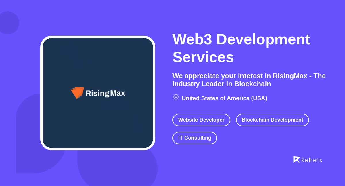 Web3 Development Services -Refrens