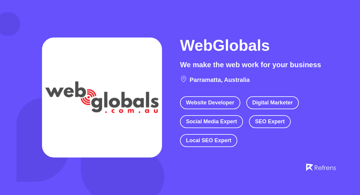 WebGlobals, Parramatta -Refrens