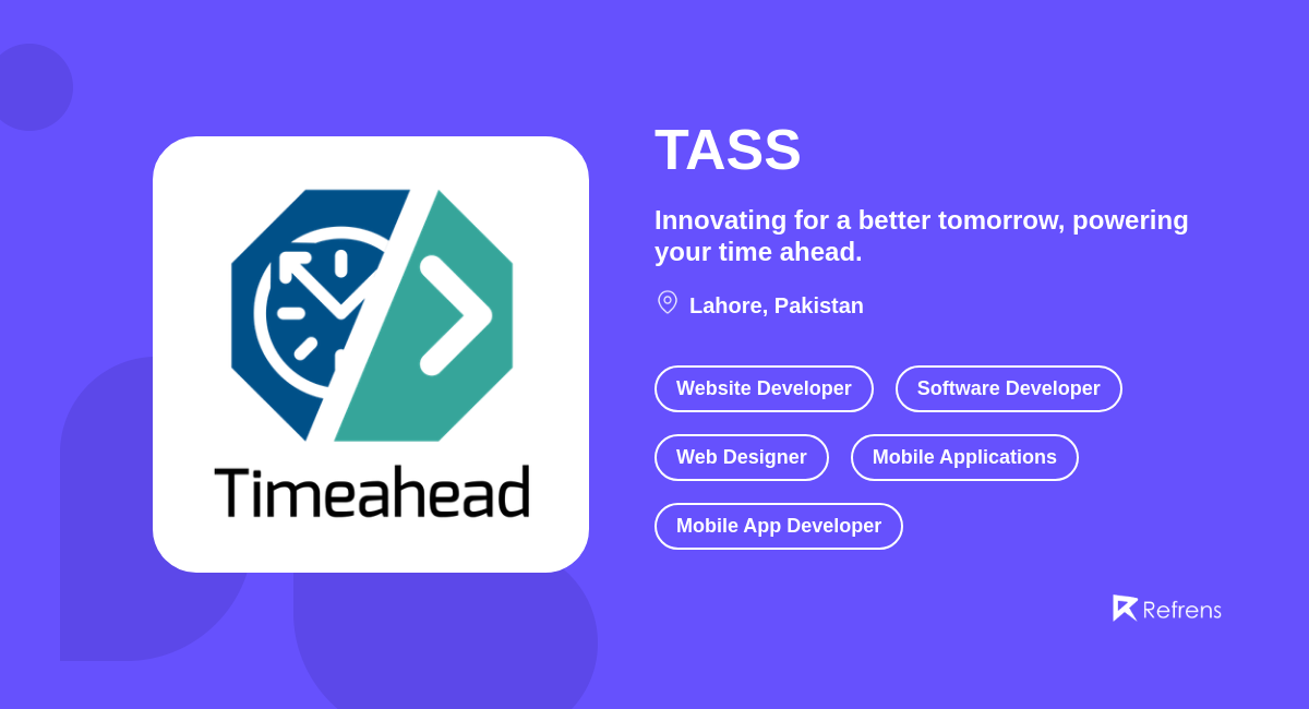 TASS, Lahore -Refrens