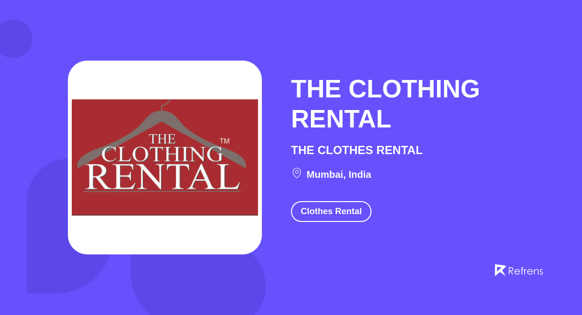 THE CLOTHING RENTAL, Mumbai -Refrens