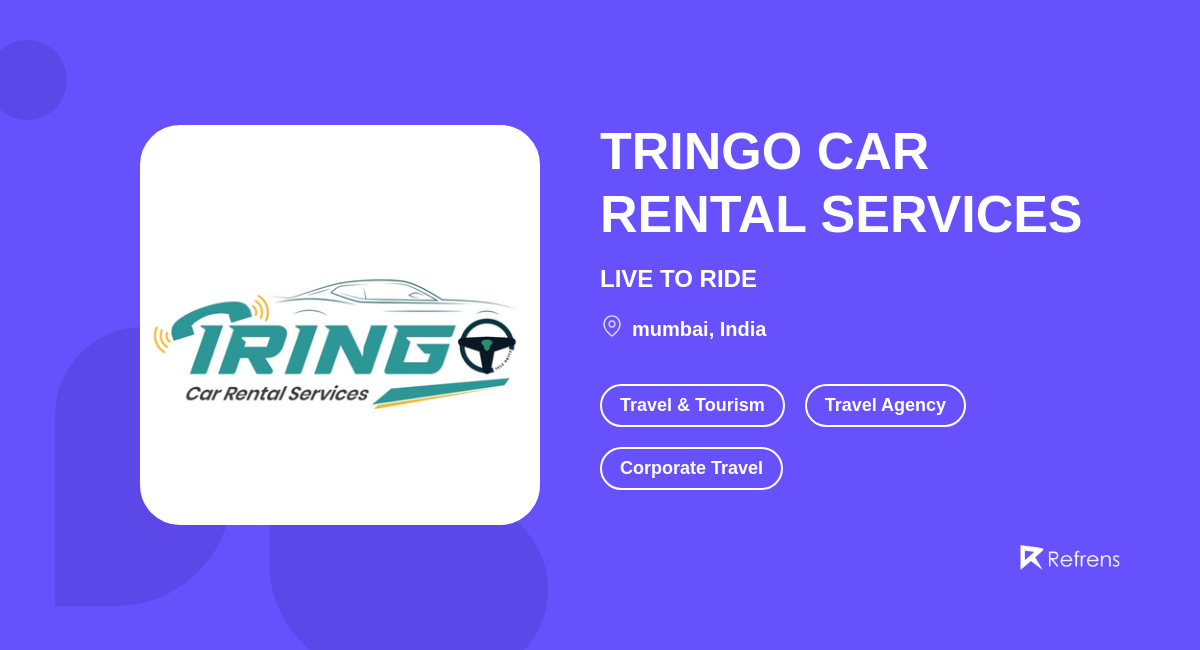 TRINGO CAR RENTAL SERVICES | Travel Agency, mumbai -Refrens