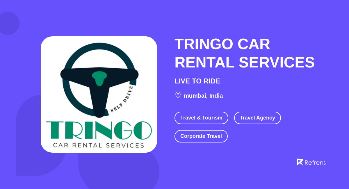 TRINGO CAR RENTAL SERVICES | Travel Agency, mumbai -Refrens