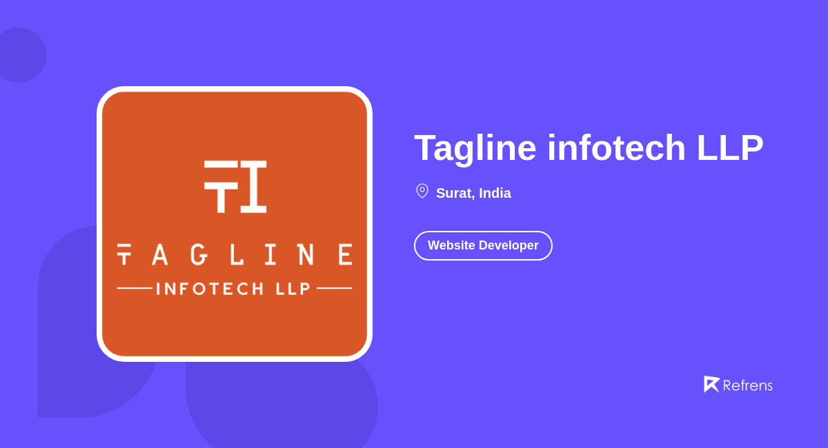 Tagline infotech LLP, Surat -Refrens