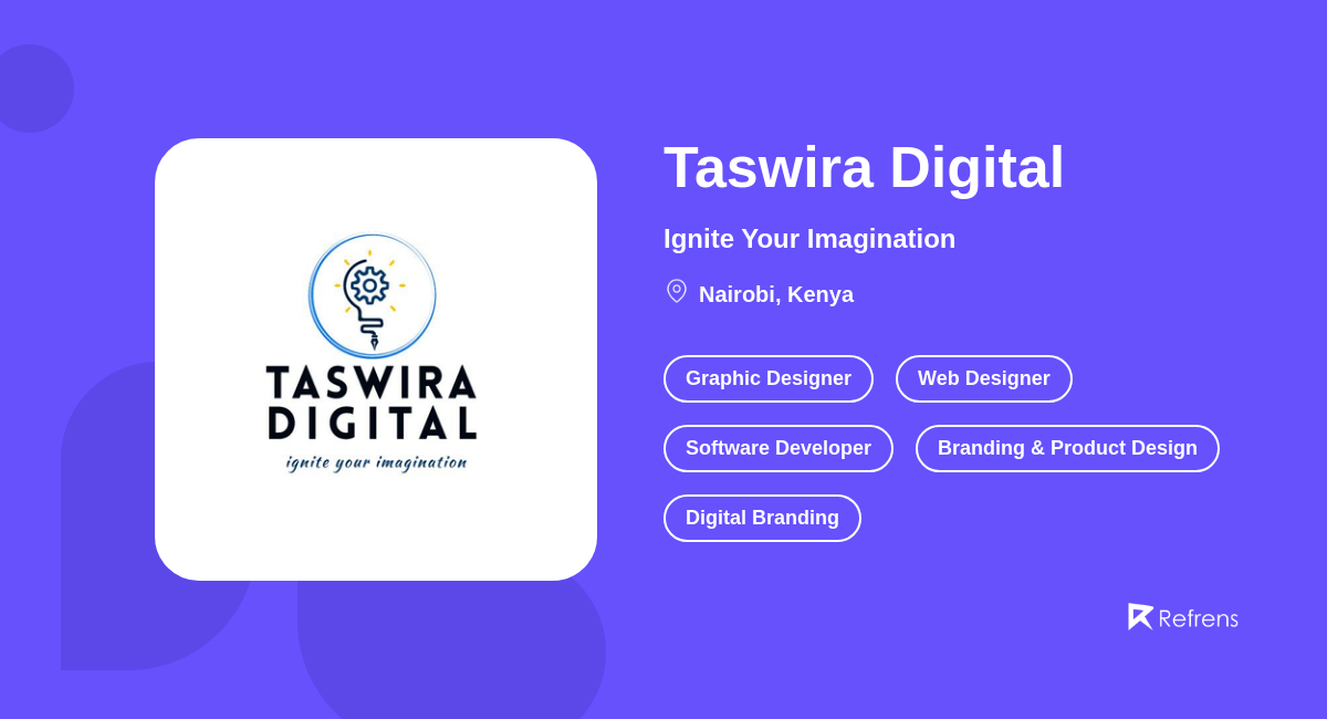 Taswira Digital, Nairobi -Refrens