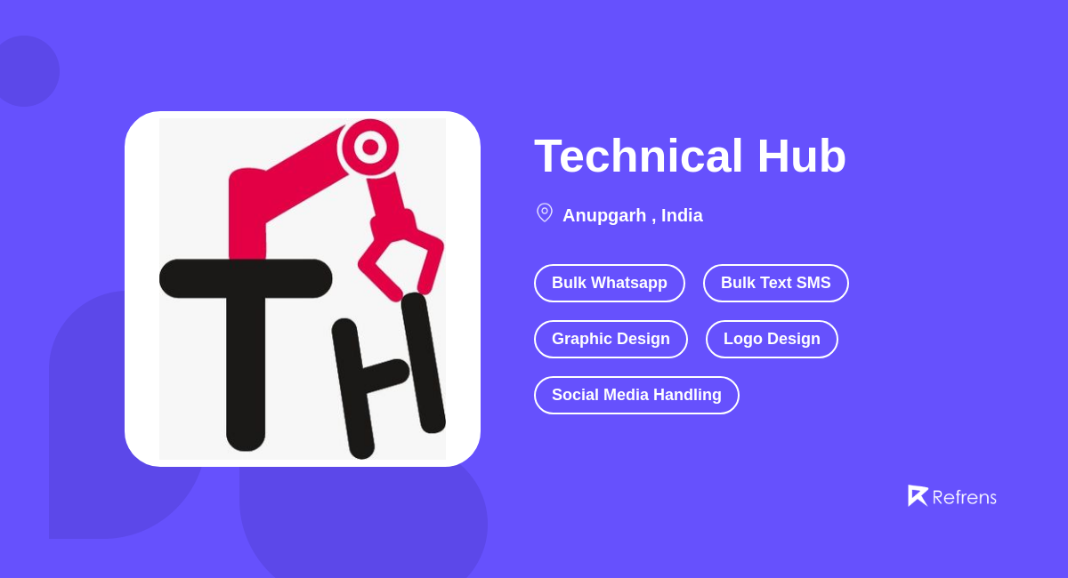 Technical Hub | Graphic Design, Anupgarh -Refrens