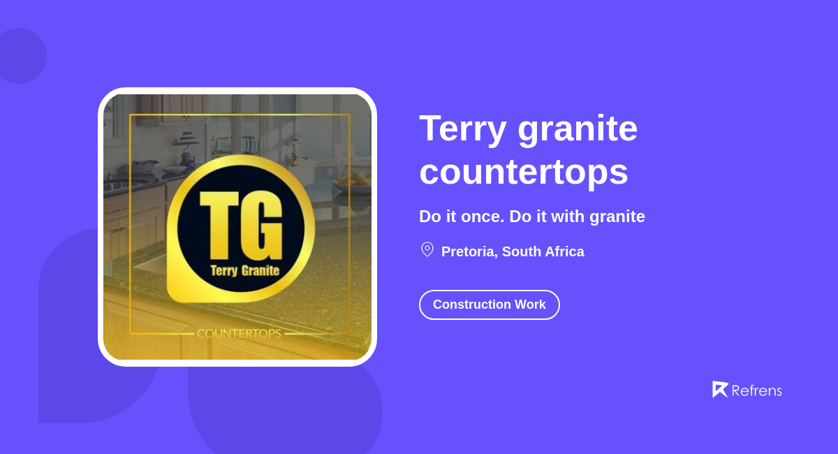Terry granite countertops | Construction Work, Pretoria -Refrens
